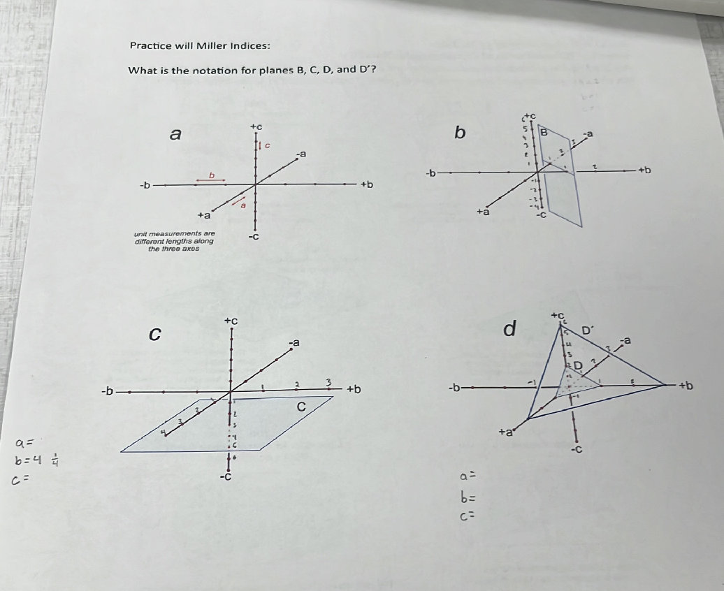 Practice will Miller Indices: What is the | StudyX