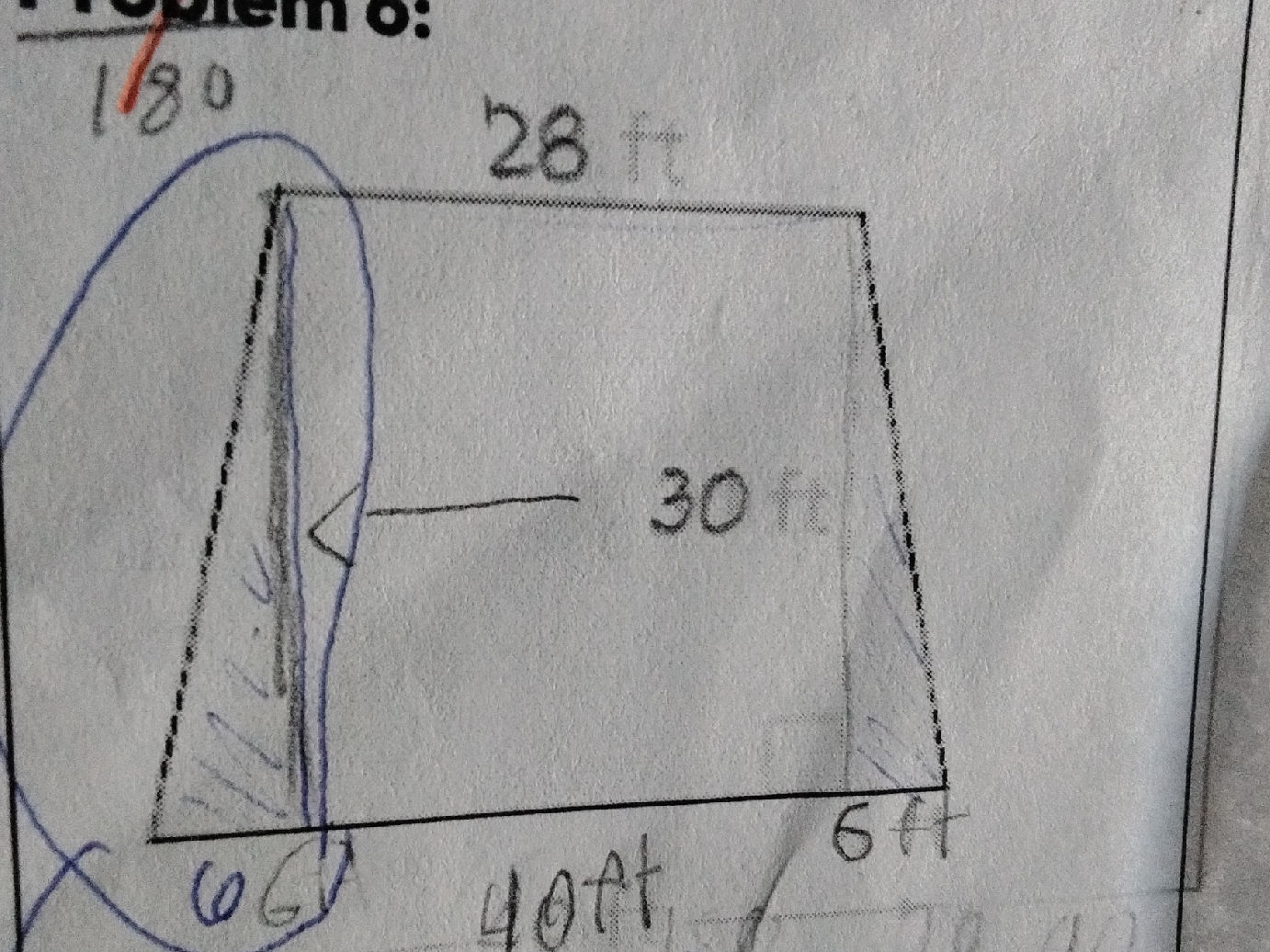 Problem 8: [Diagram of a trapezoid with | StudyX