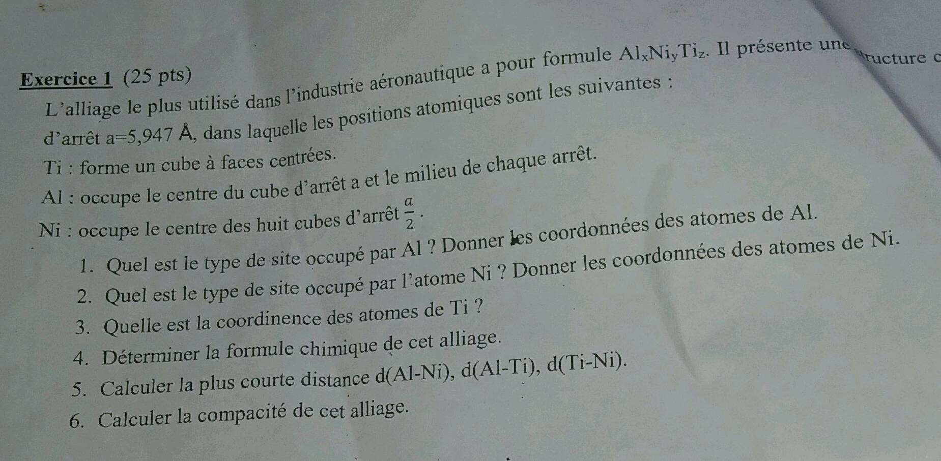 L'alliage le plus utilisé dans l'industrie | StudyX
