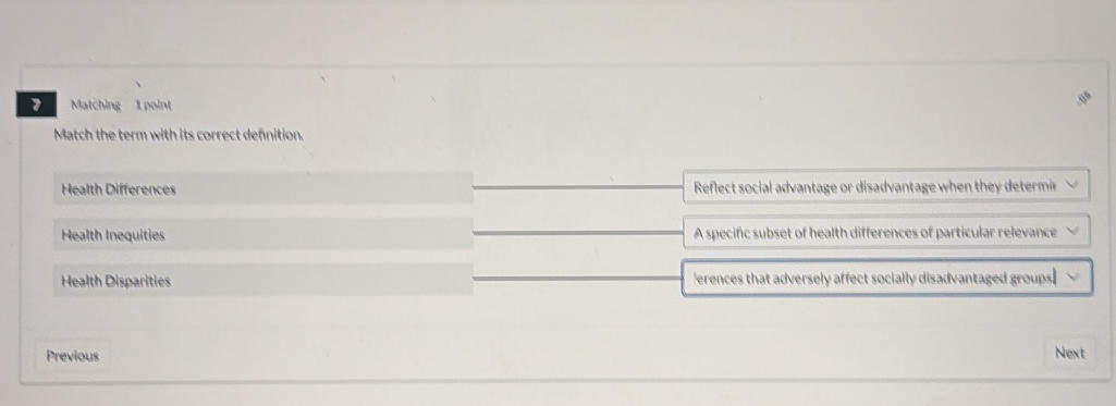 Match the term with its correct definition. | StudyX