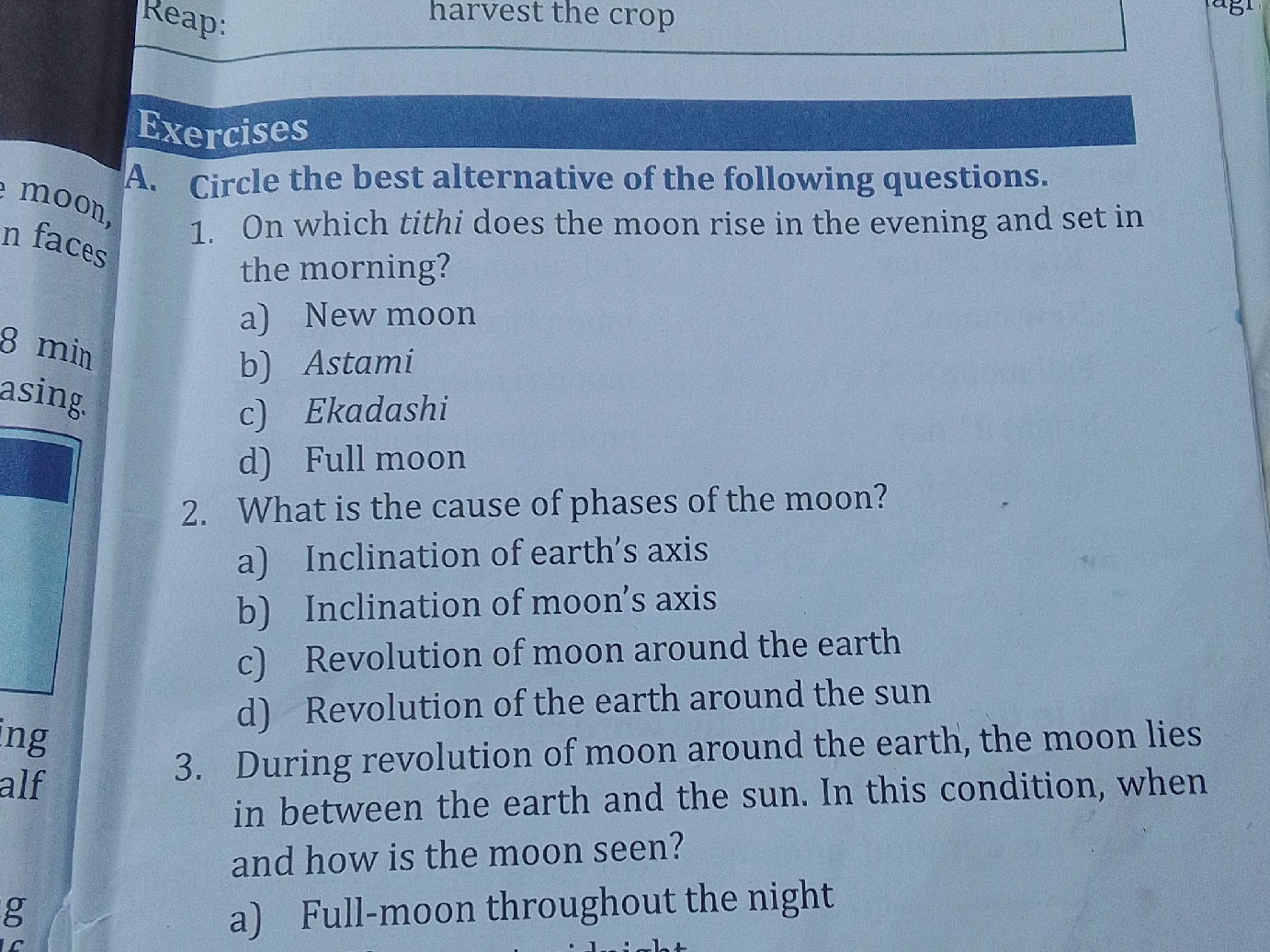 A. Circle the best alternative of the | StudyX
