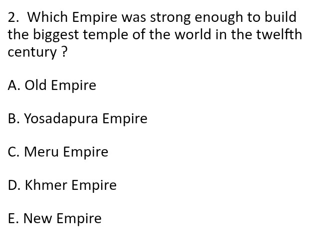 2. Which Empire was strong enough to build | StudyX