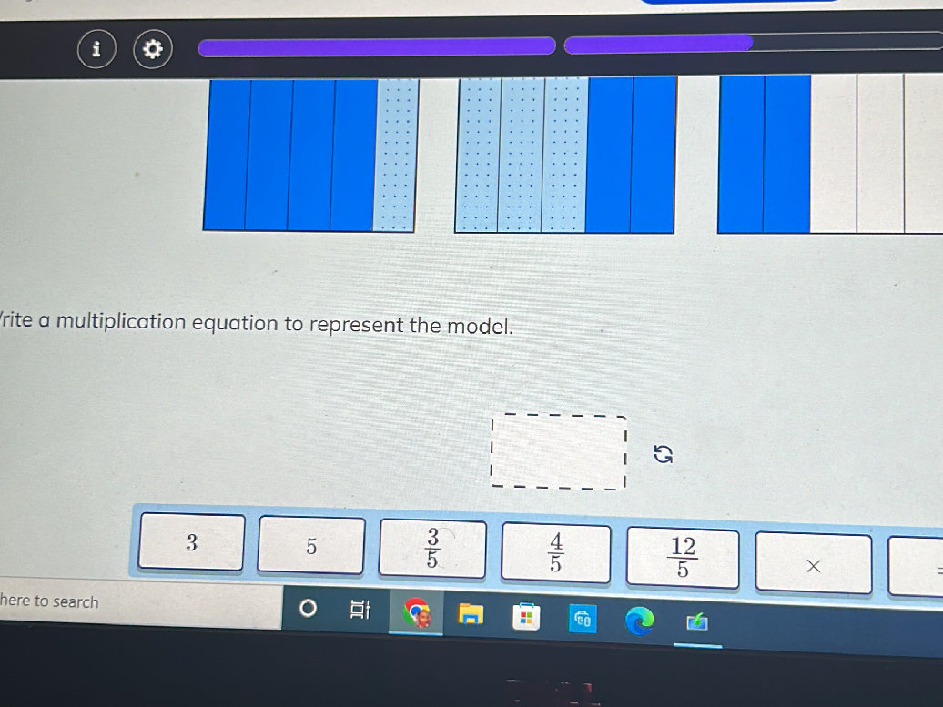 Write a multiplication equation to represent | StudyX