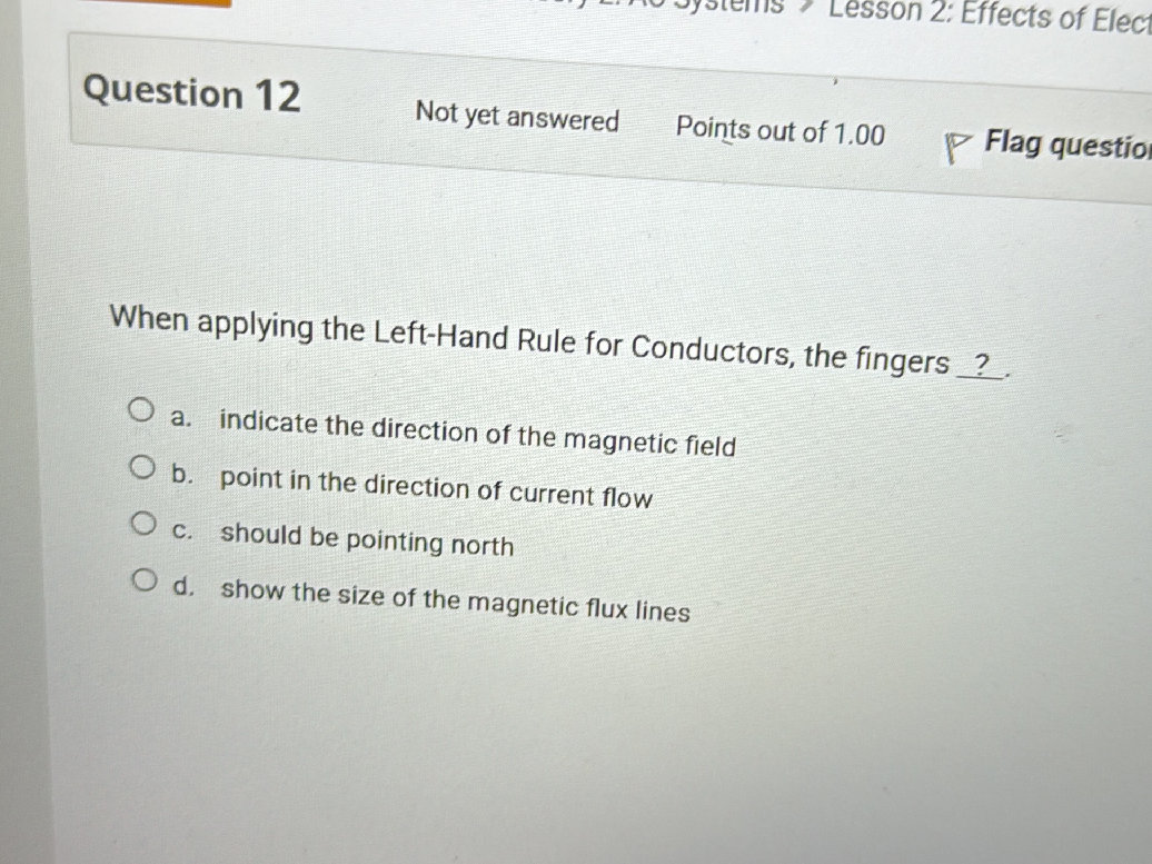 When applying the Left-Hand Rule for | StudyX