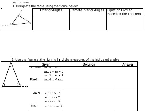 Instructions: A. Complete the table using | StudyX