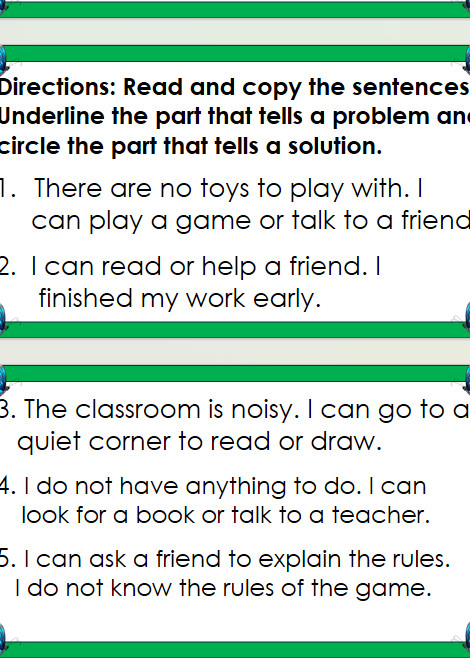 Directions: Read and copy the sentences | StudyX