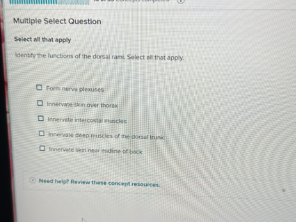 Multiple Select Question Select all that | StudyX