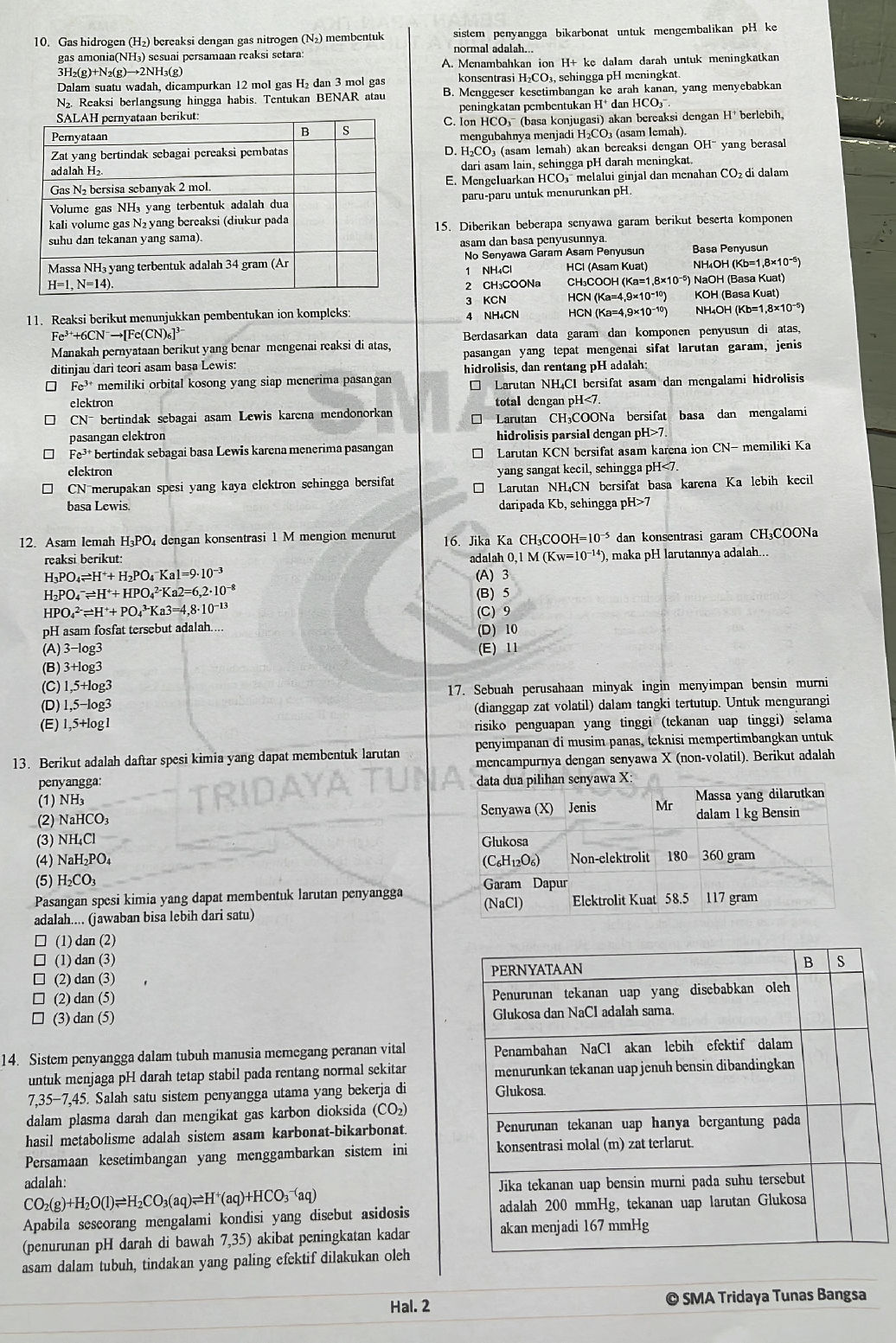 Asam lemah $ {H}_3 {PO}_4$ dengan | StudyX