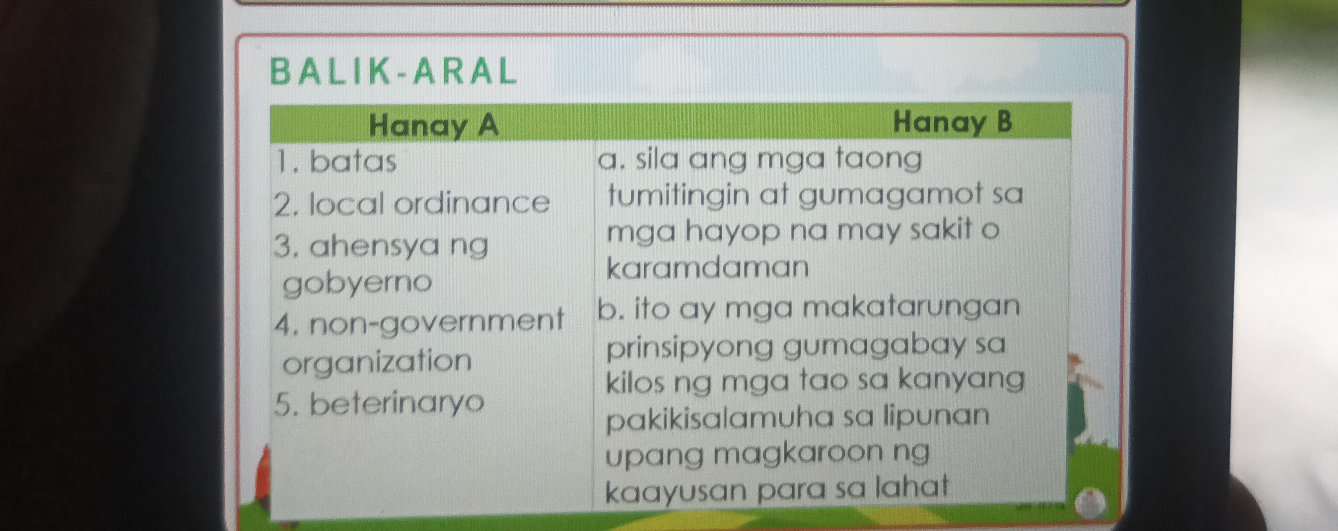 BALIK-ARAL | Hanay A | Hanay B | | :--- | | StudyX