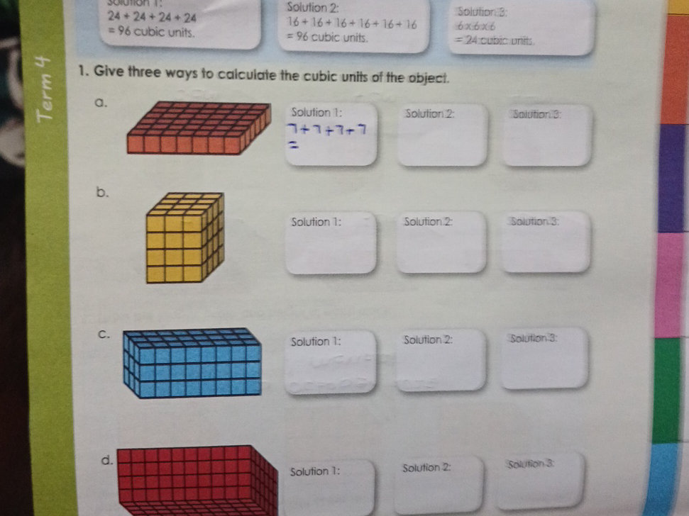 1. Give three ways to calculate the cubic | StudyX