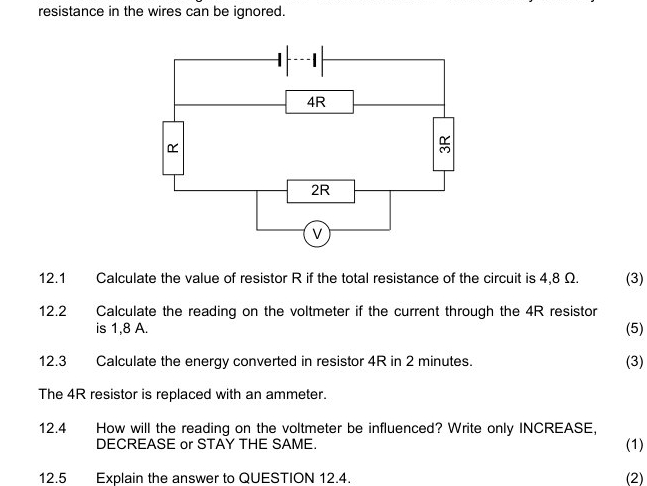 The circuit diagram below shows a battery | StudyX