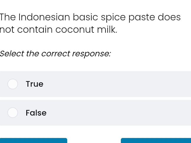 The Indonesian basic spice paste does not | StudyX