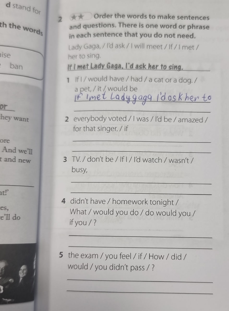 Order the words to make sentences and | StudyX