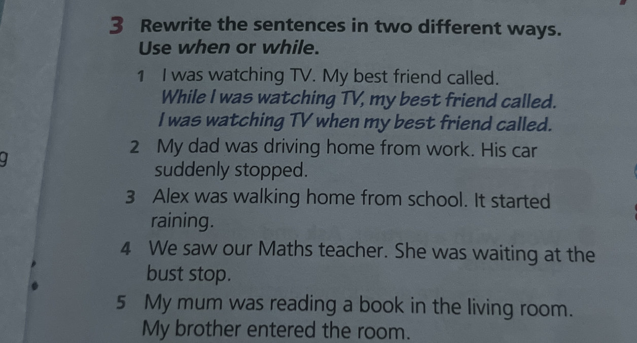 Rewrite the sentences in two different ways. | StudyX