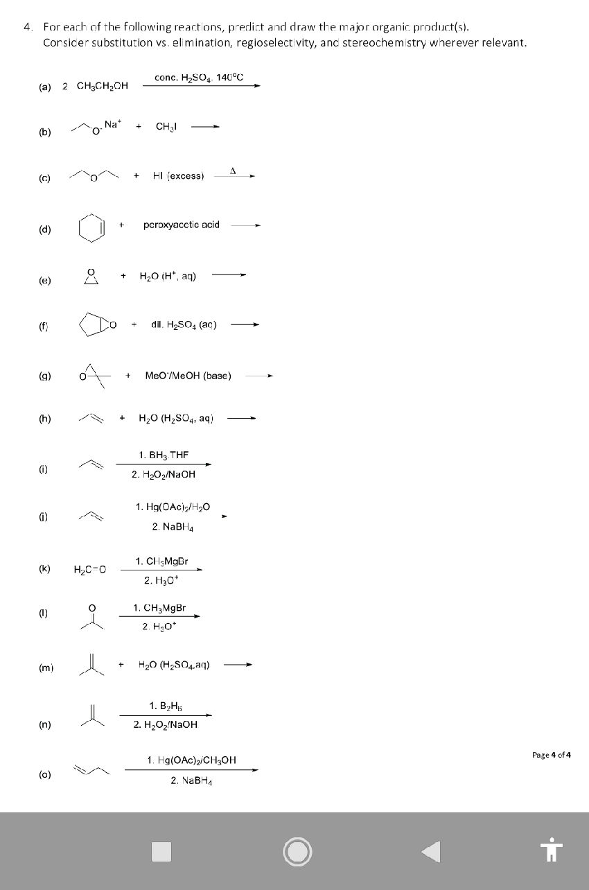 4. For each of the following reactions, | StudyX