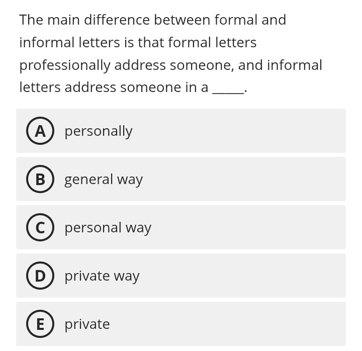 The main difference between formal and | StudyX
