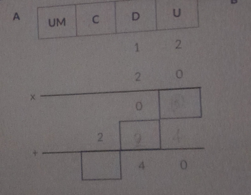 The image shows a multiplication setup, | StudyX
