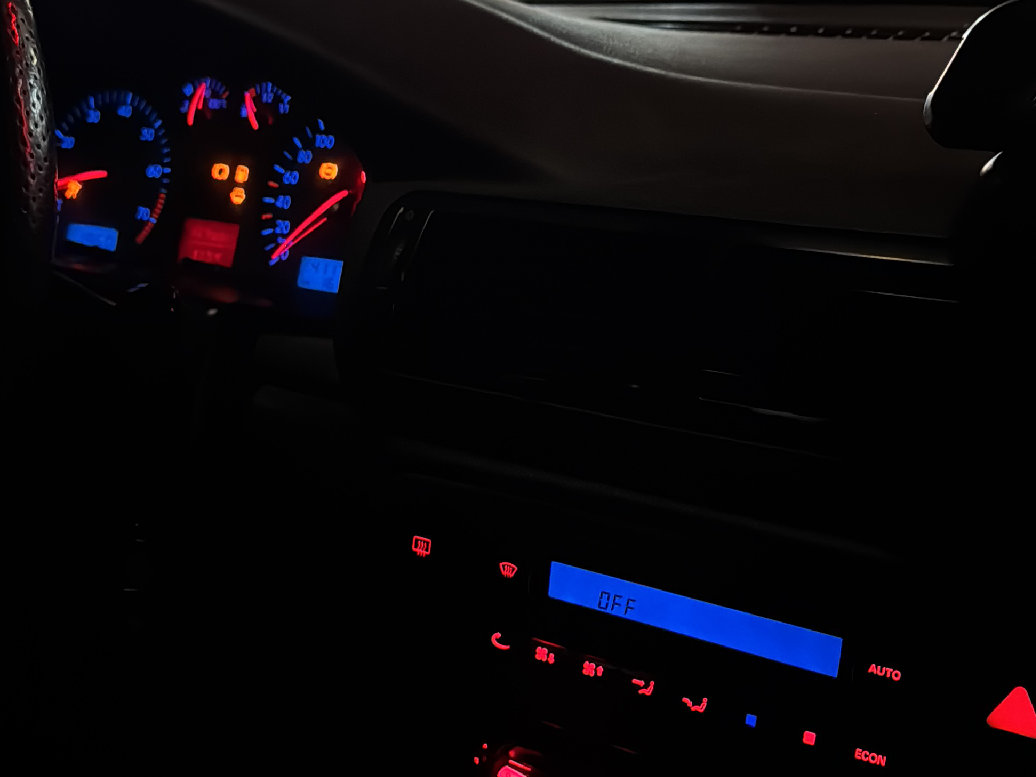 The image displays the illuminated dashboard | StudyX