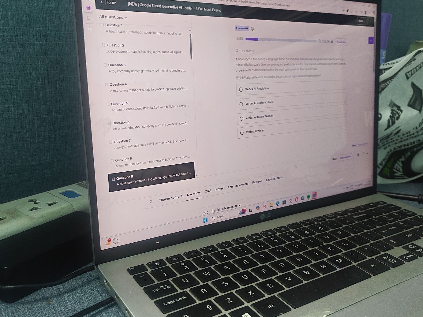 A developer is fine-tuning a language model | StudyX