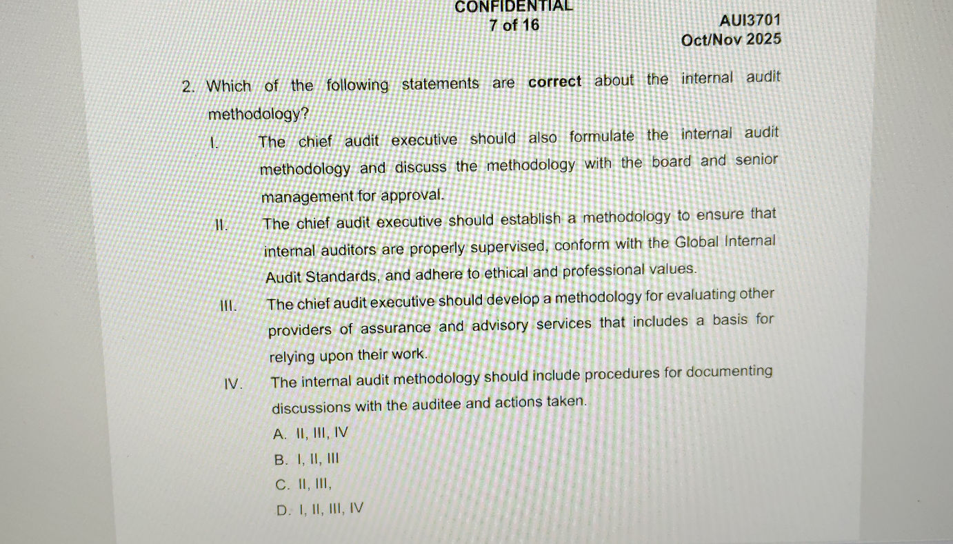5. The internal audit charter can be broadly | StudyX