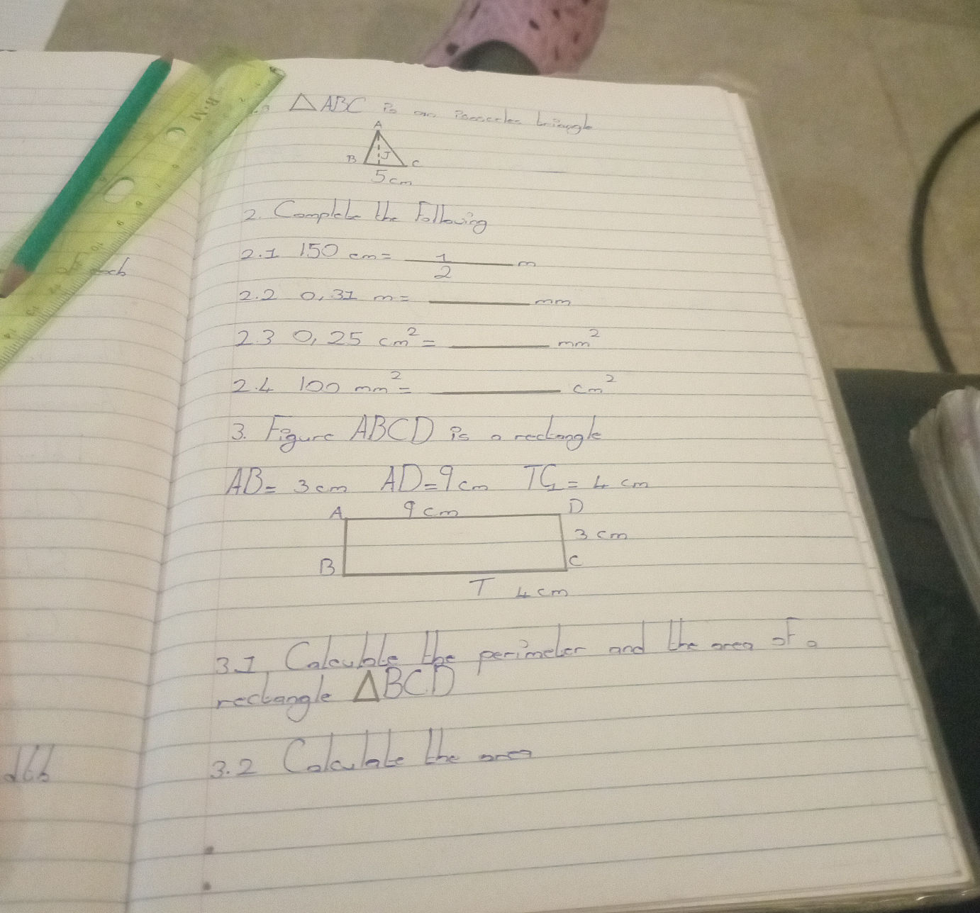 Triangle ABC is an isosceles triangle. | StudyX