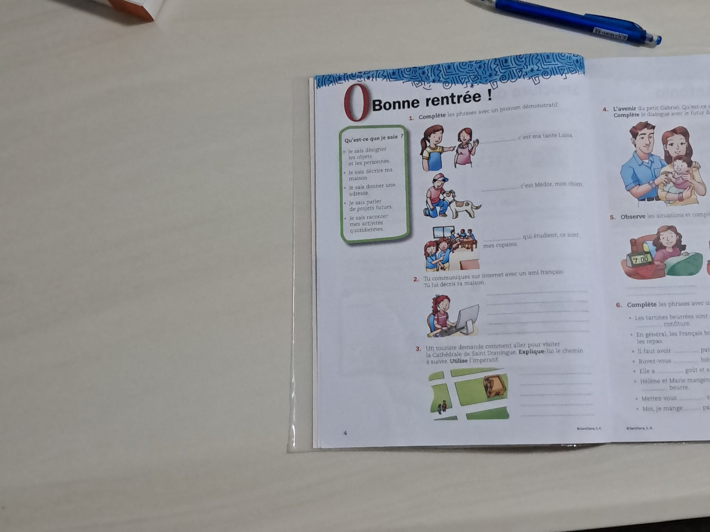 Bonne rentrée ! 1. Complète les phrases avec | StudyX