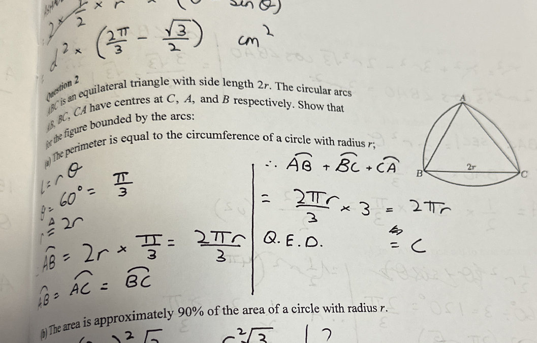 Question 2 ABC is an equilateral triangle | StudyX