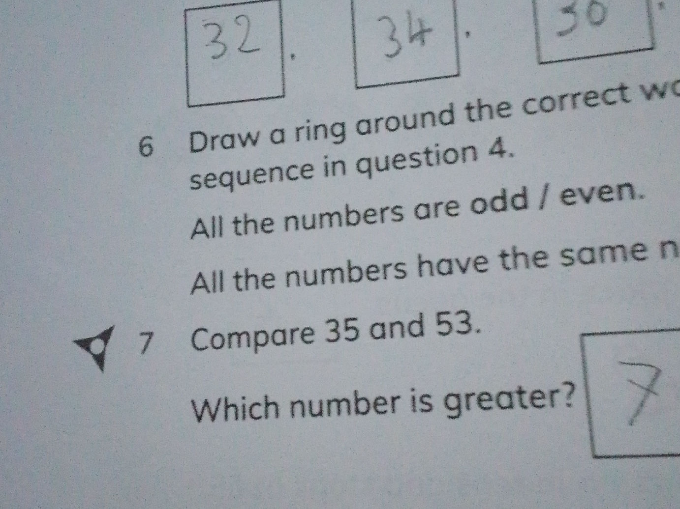 6 Draw a ring around the correct wo sequence | StudyX