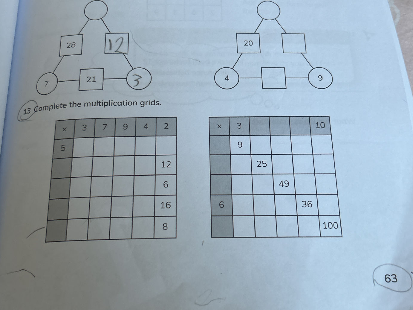 Complete the number puzzles (triangles) and | StudyX