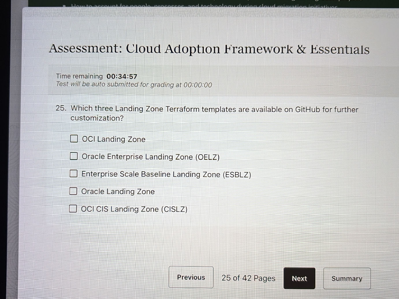 Which three Landing Zone Terraform templates