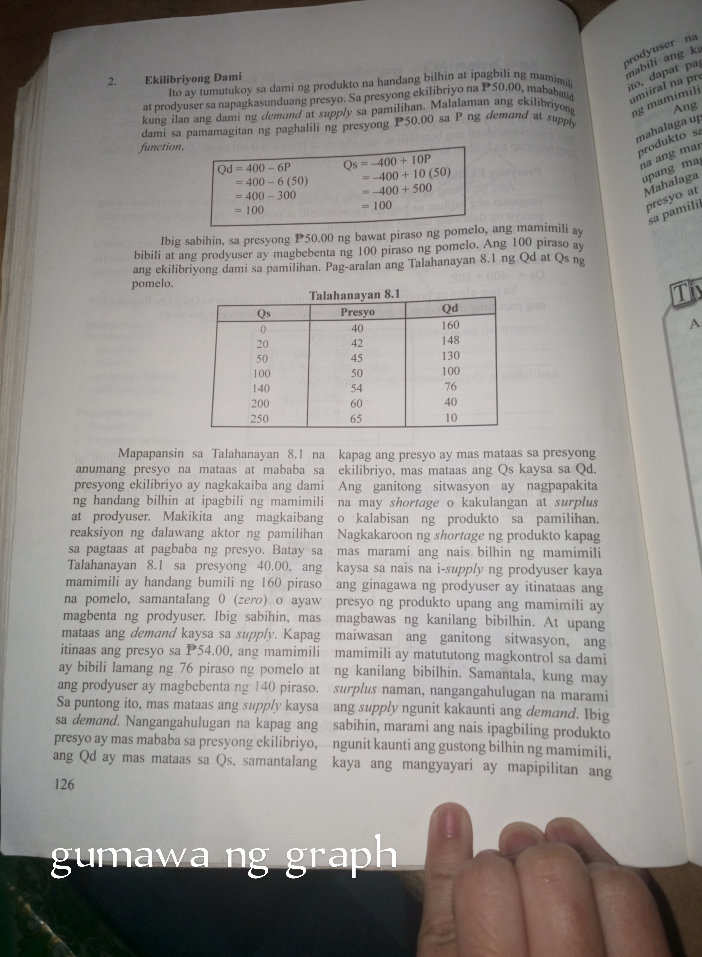 Qd=400-6P = 400-6 (50) = 400-300 = 100 | StudyX