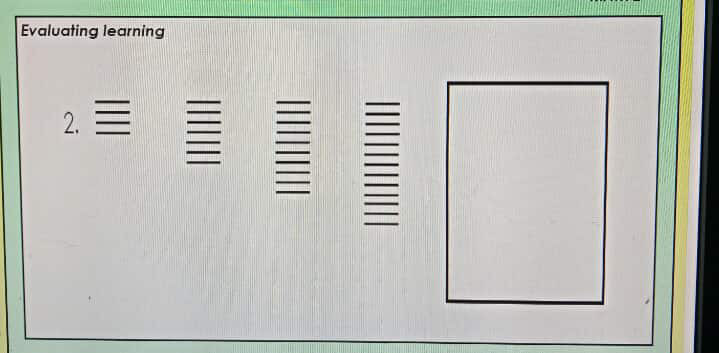 2. [Image shows a sequence of tally marks | StudyX