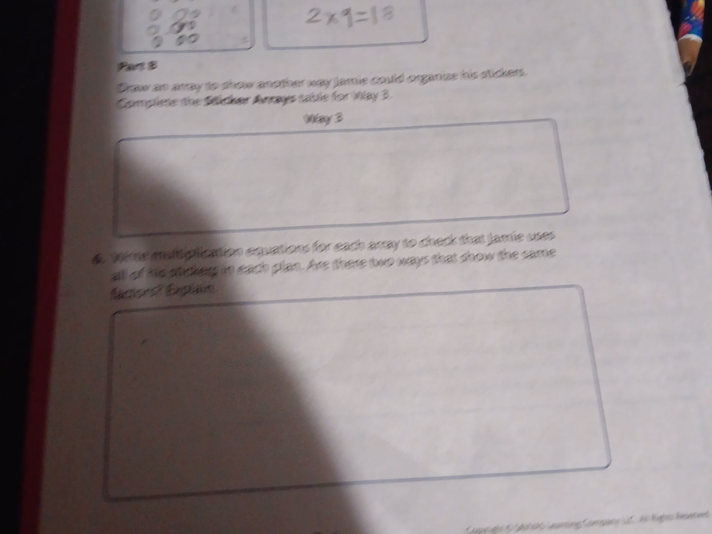 Part B Draw an array to show another way | StudyX
