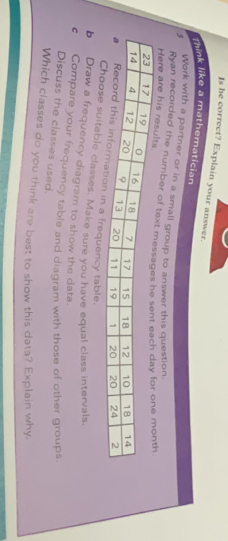 Think like a mathematician Work with a | StudyX