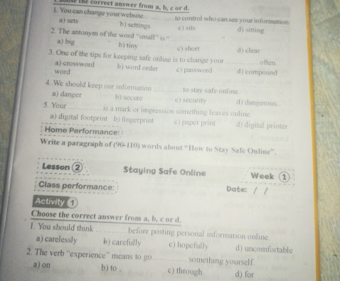 Home Performance: Write a paragraph of | StudyX