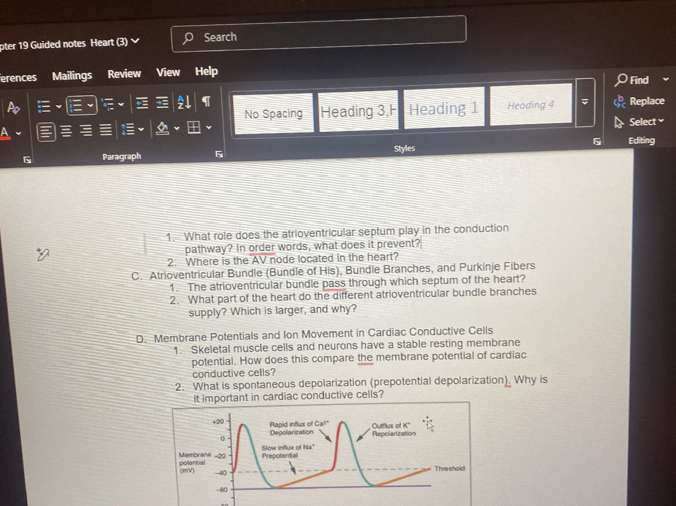 1. What role does the atrioventricular | StudyX