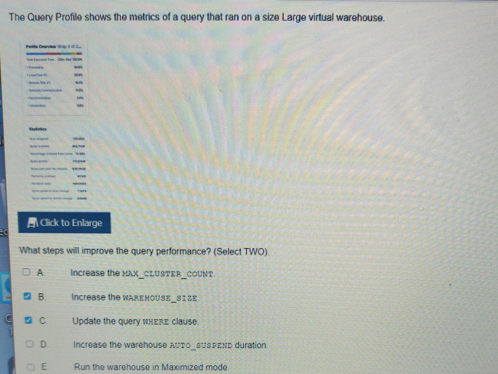What steps will improve the query | StudyX