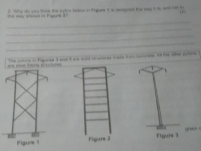 2 Why do you think the pylon below in Figure | StudyX