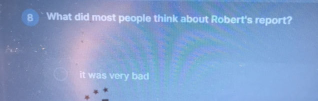 8 What did most people think about Roberts | StudyX