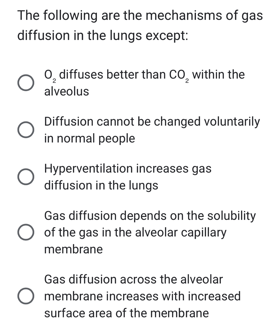 The following are the mechanisms of gas | StudyX