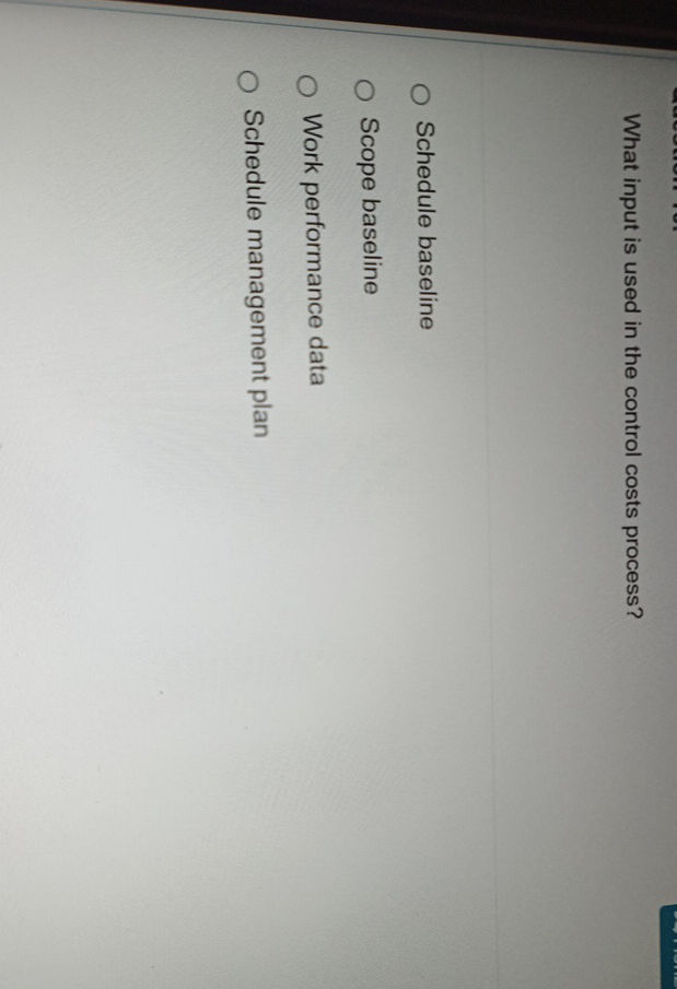 What input is used in the control costs | StudyX