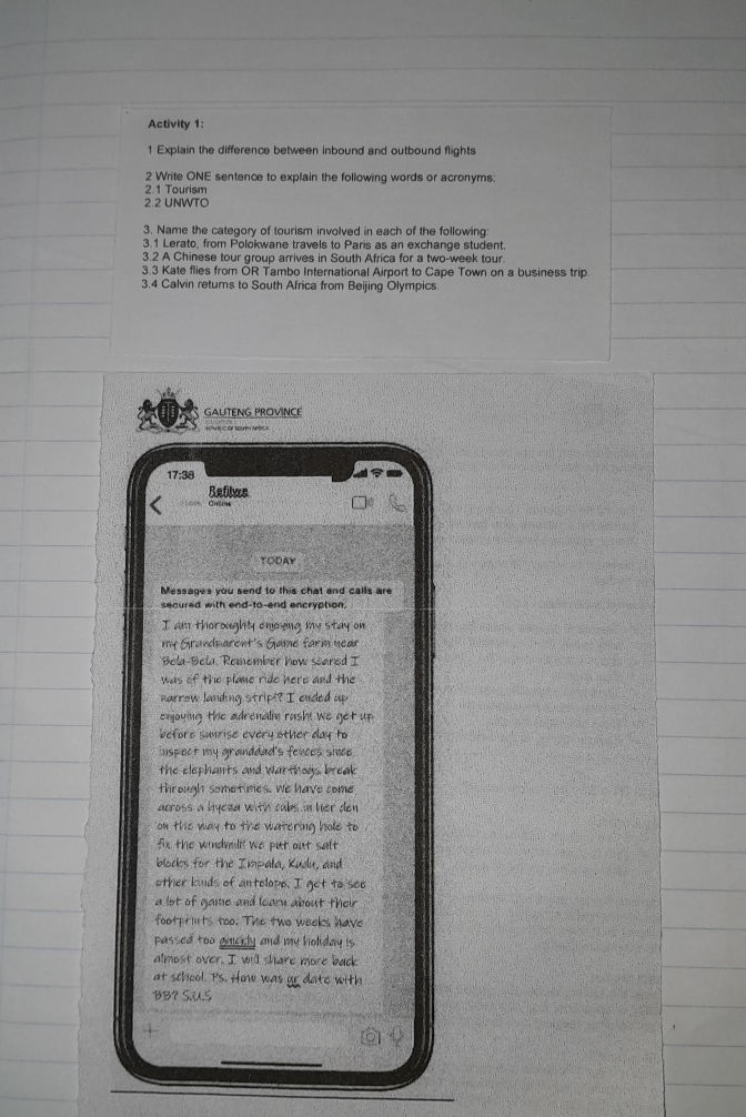 Activity 1 1 Explain the difference between | StudyX