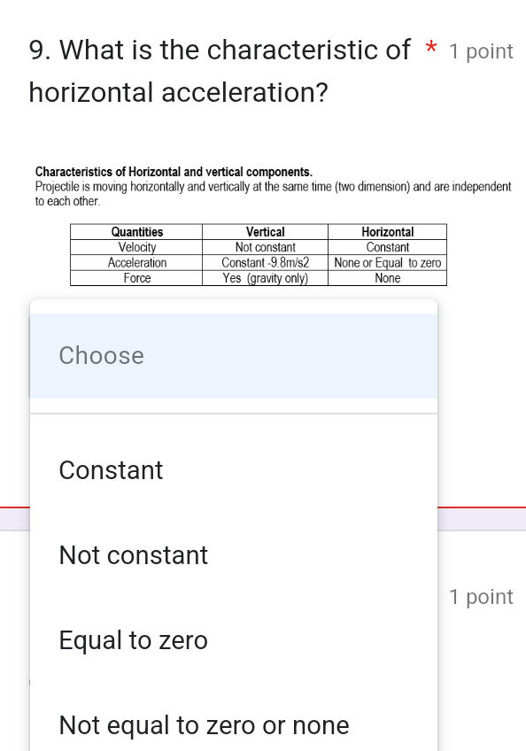 9. What is the characteristic of horizontal | StudyX