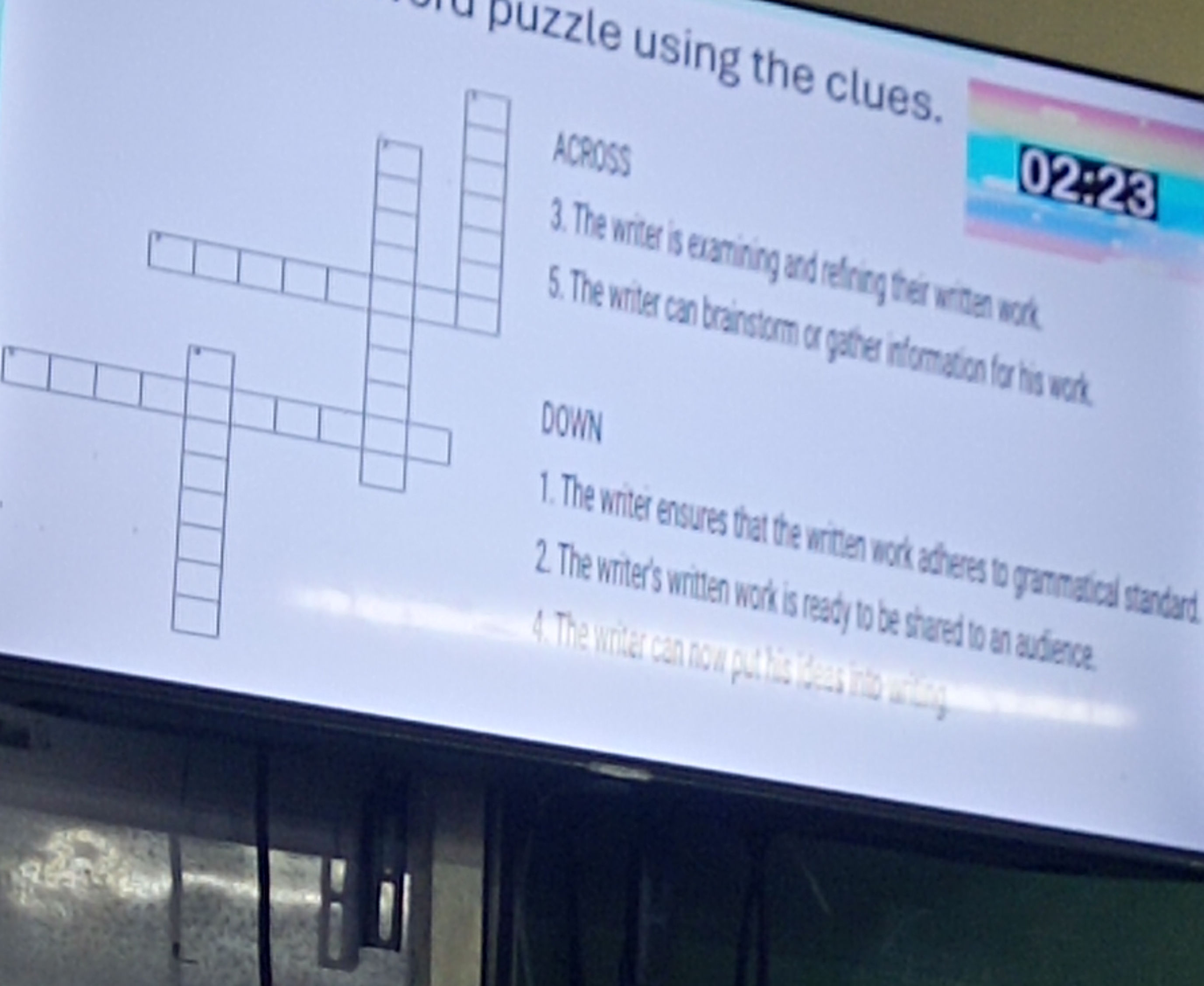 Complete the crossword puzzle using the | StudyX