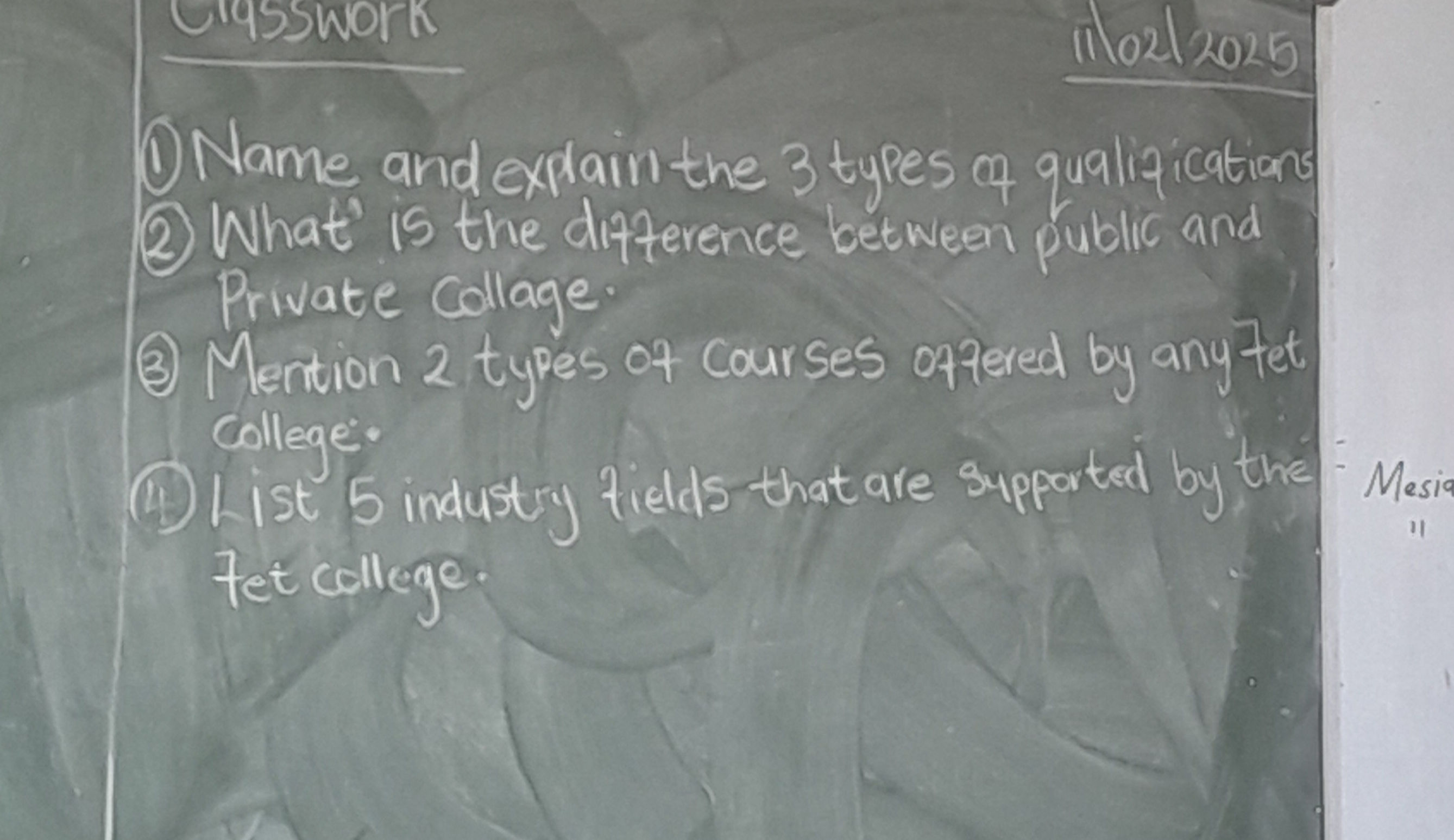 Name and explain the 3 types of | StudyX