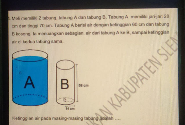 4 Meli memiliki 2 tabung tabung A dan tabung
