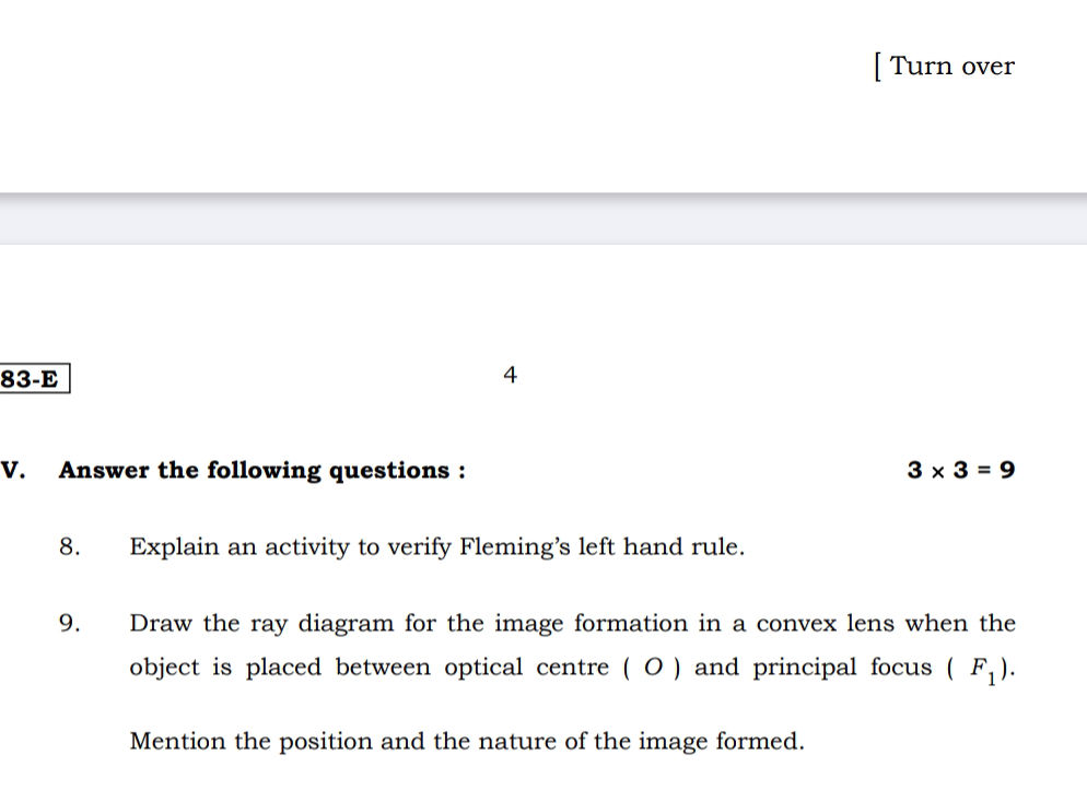 8 Explain an activity to verify Flemings | StudyX