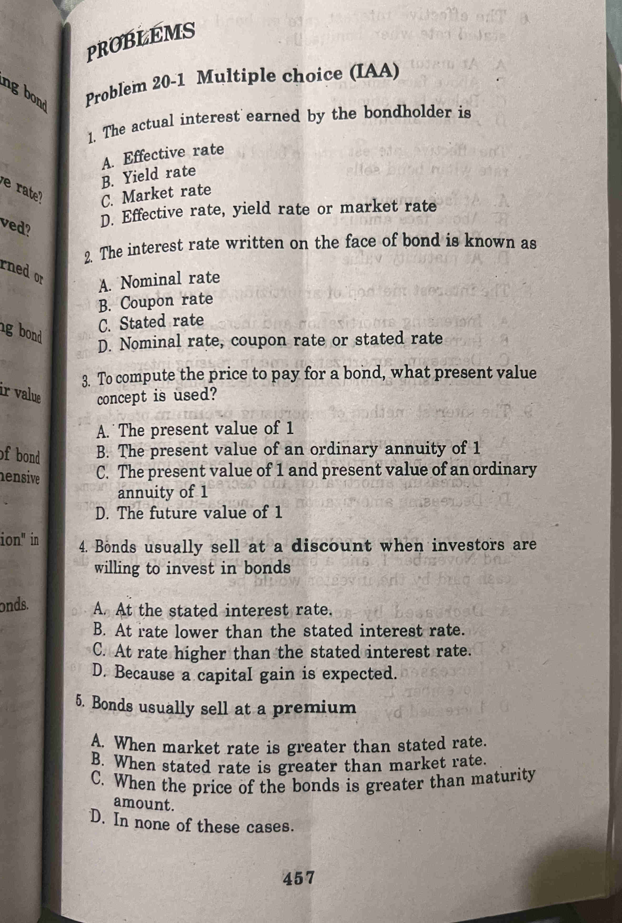Problem 20-1 Multiple choice (IAA) 1 The | StudyX