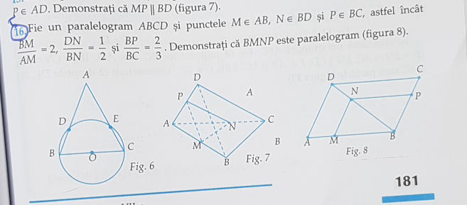 Fie un paralelogram ABCD i punctele M AB N | StudyX