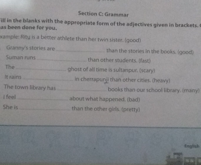 Fill in the blanks with the appropriate form | StudyX